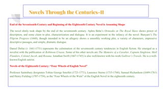 English novel an introduction | PPTX