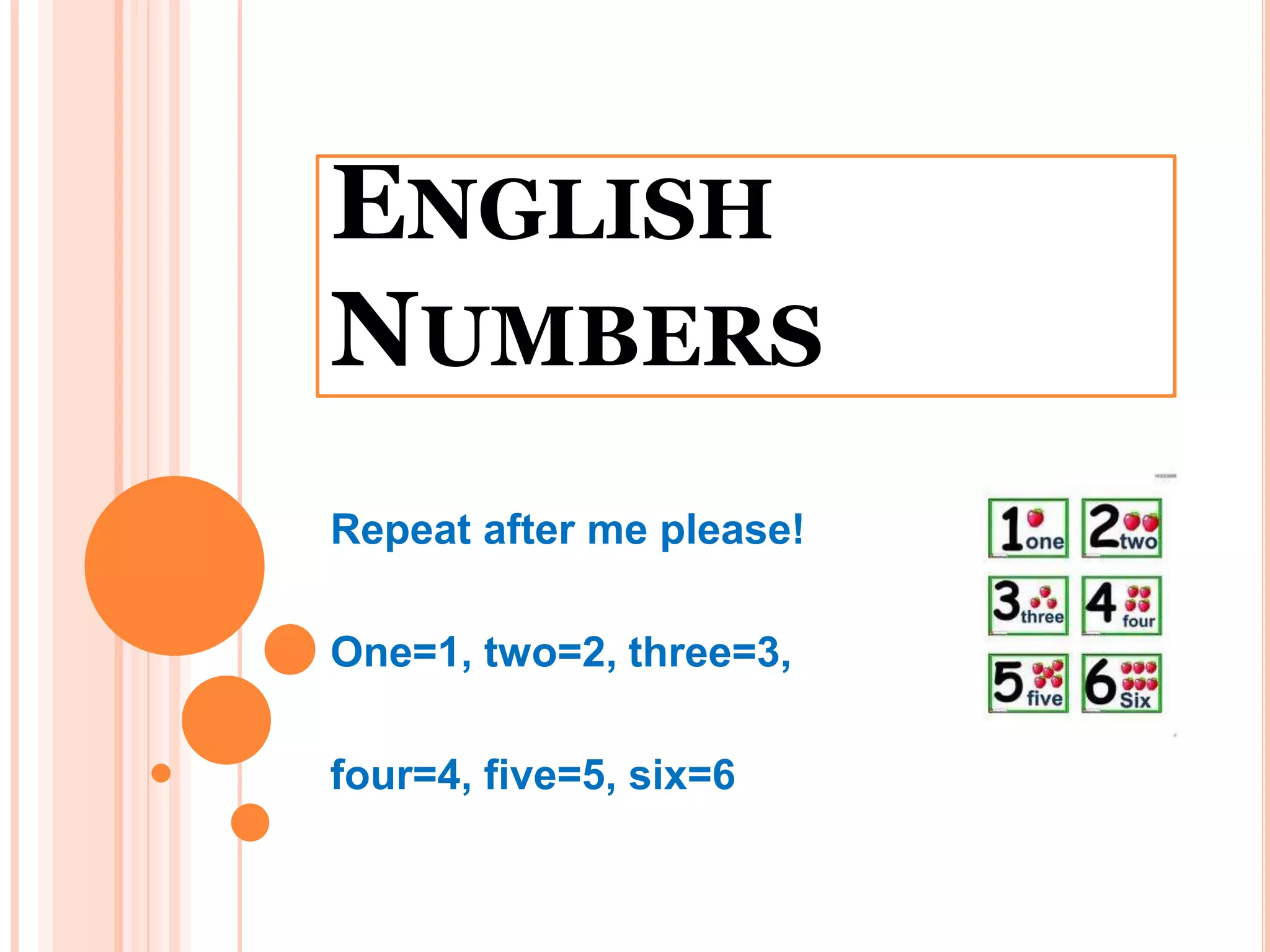 English numbers | PPTX