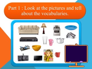 English p.4 unit3 in my house game | PPT
