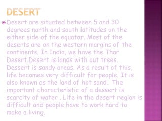 English p.p.t on desert | PPTX