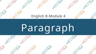 English Paragraph Writing Structure Presentation in Blue Simple Style ...