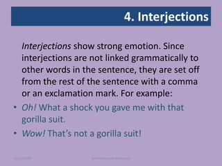 English Parts Of Speech | PPSX
