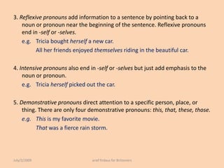 English Parts Of Speech | PPSX