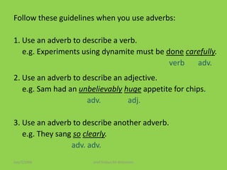 English Parts Of Speech | PPSX