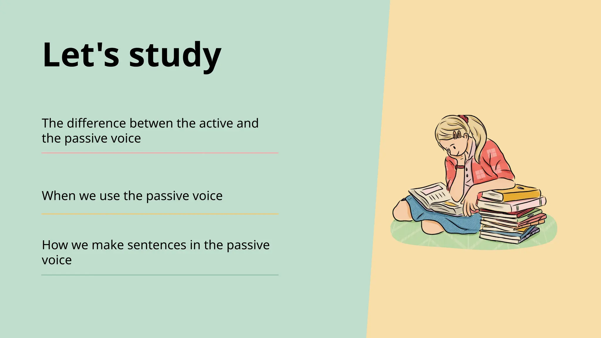 English Passive Voice Presentation in colorful Illustrative Style.pptx