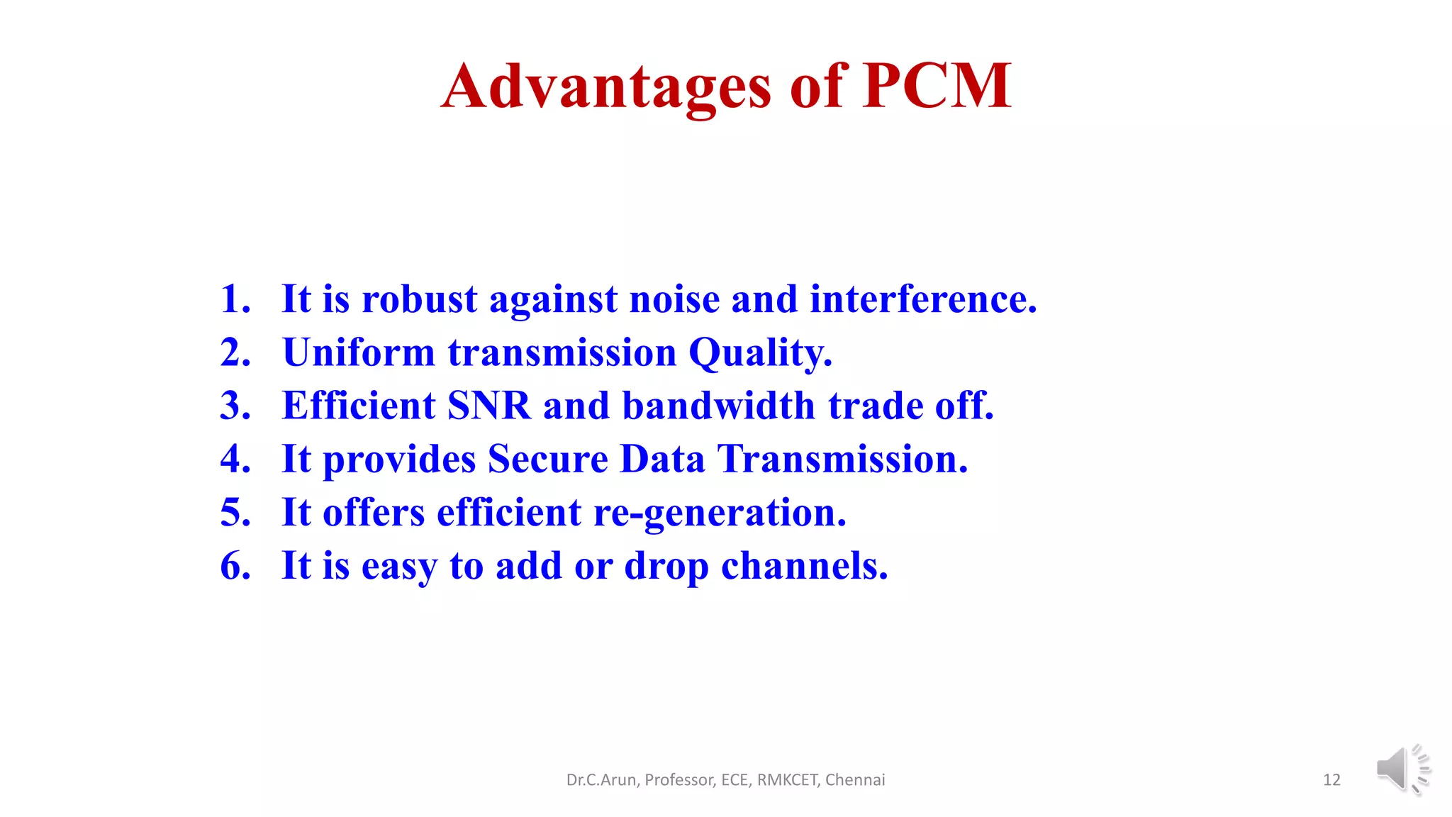 Pulse Code Modulation (PCM) | PDF