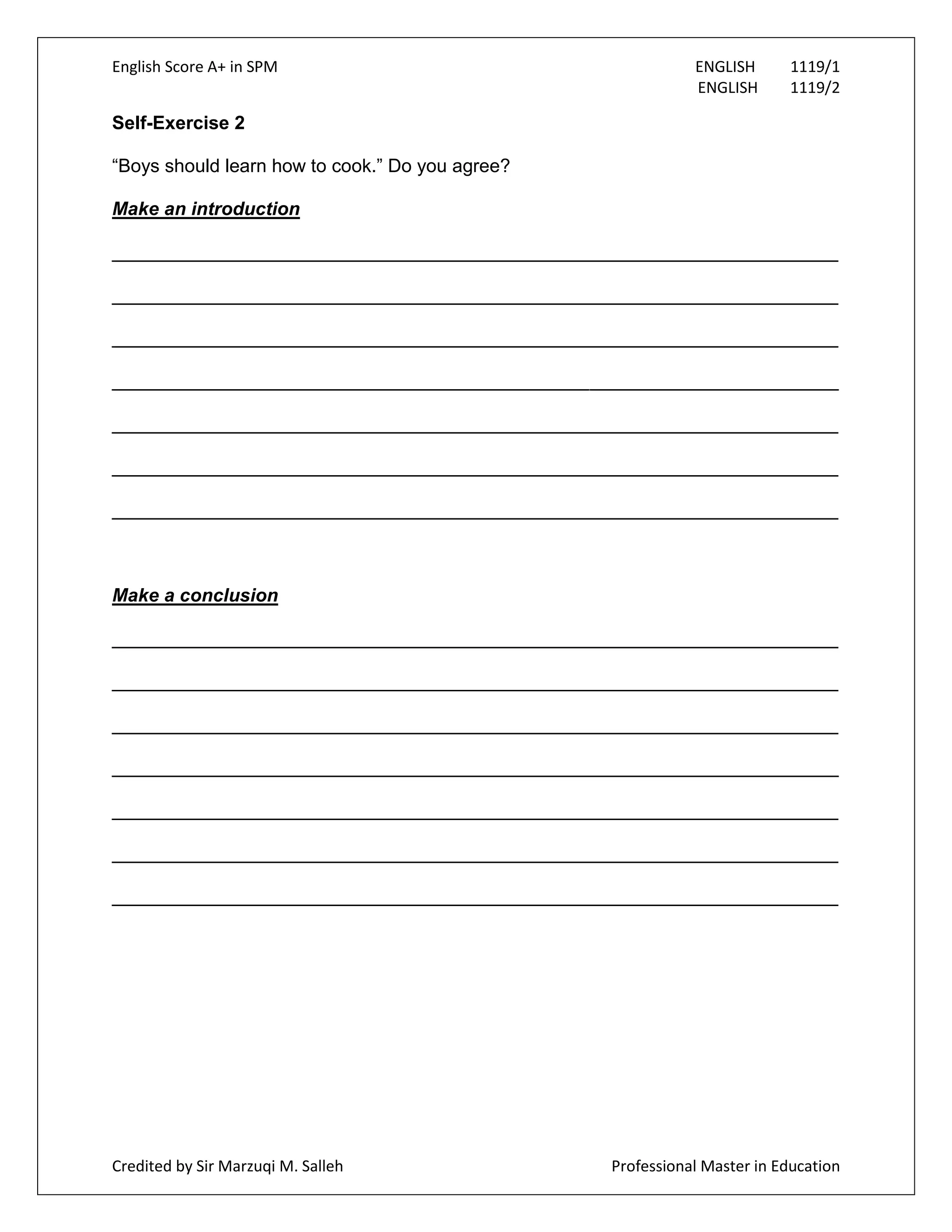 English perfect score spm 2015 | PDF