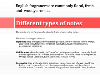 English perfumes | PPTX | Perfume and Fragrance | Beauty