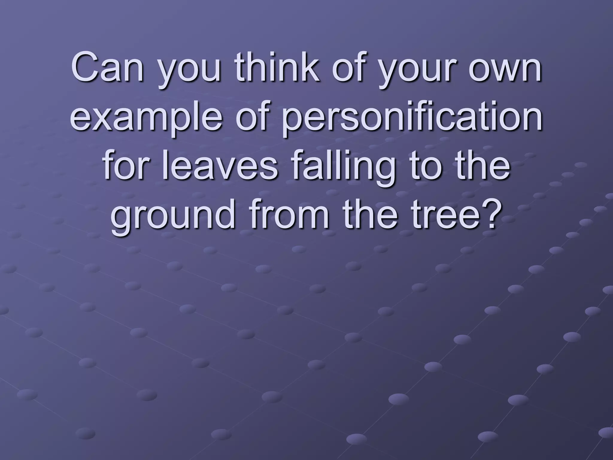 English personification examples (1) | PPT