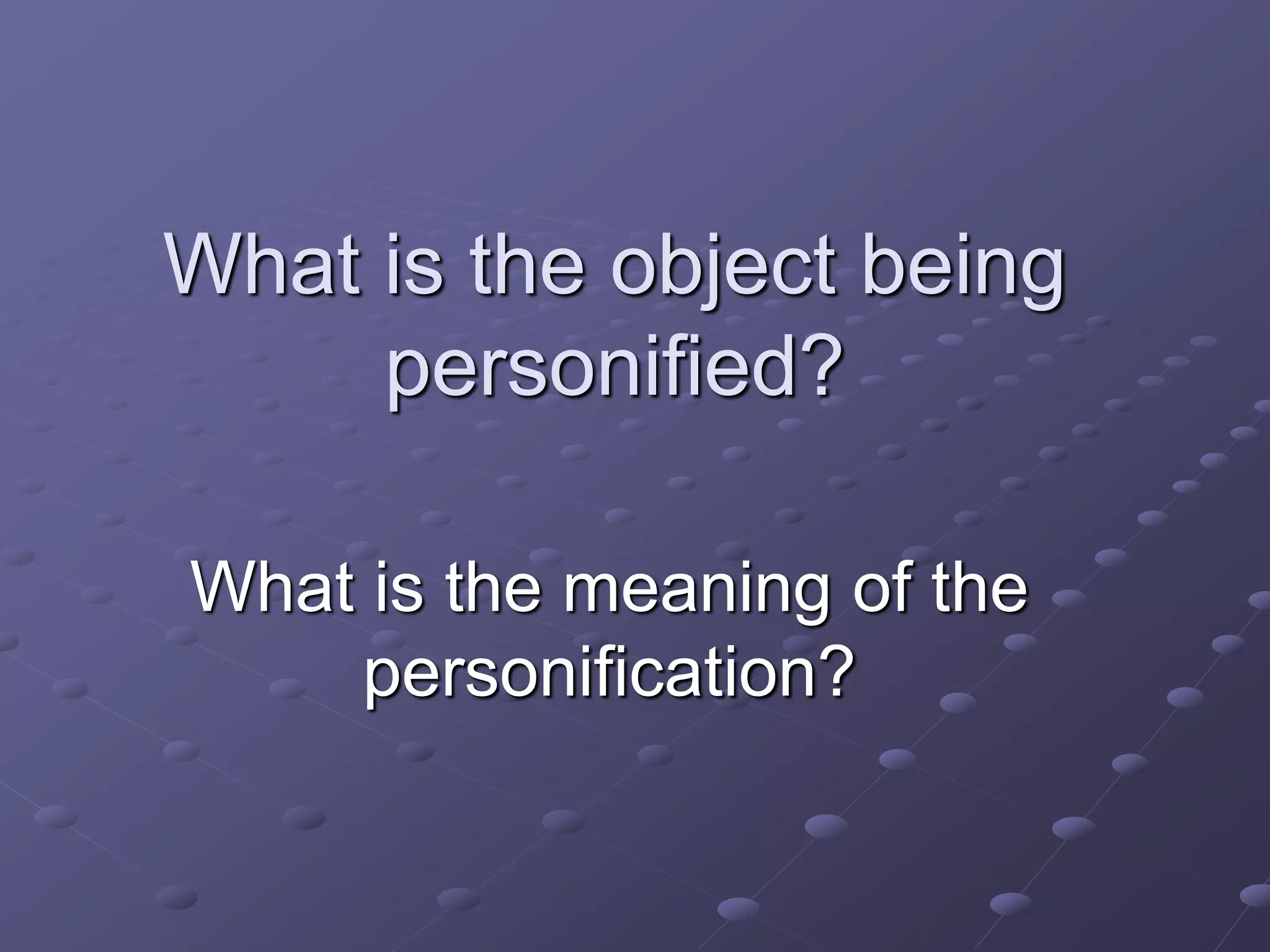 English personification examples (1) | PPT