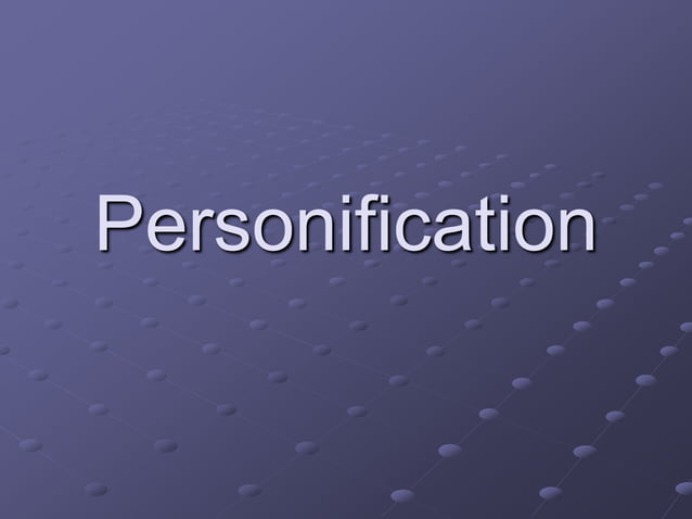 English personification examples (1) | PPT