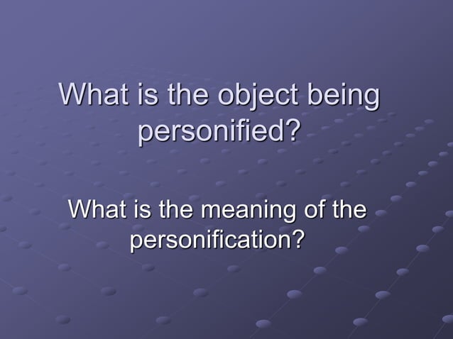 English personification examples (1) | PPT