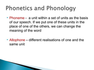 English phonetics and phonology.vowels | PPT