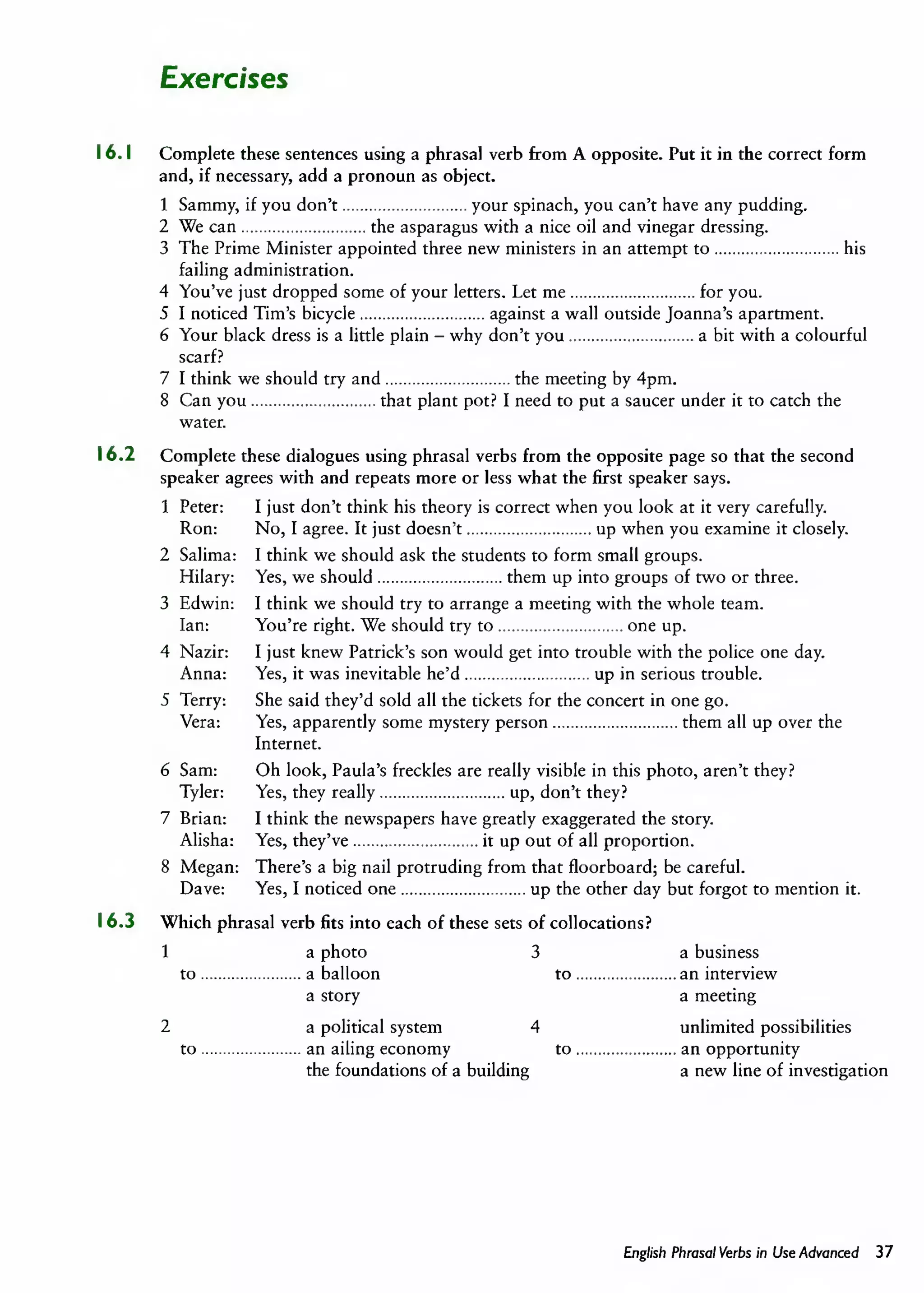 English phrasal verbs in use advanced | PDF