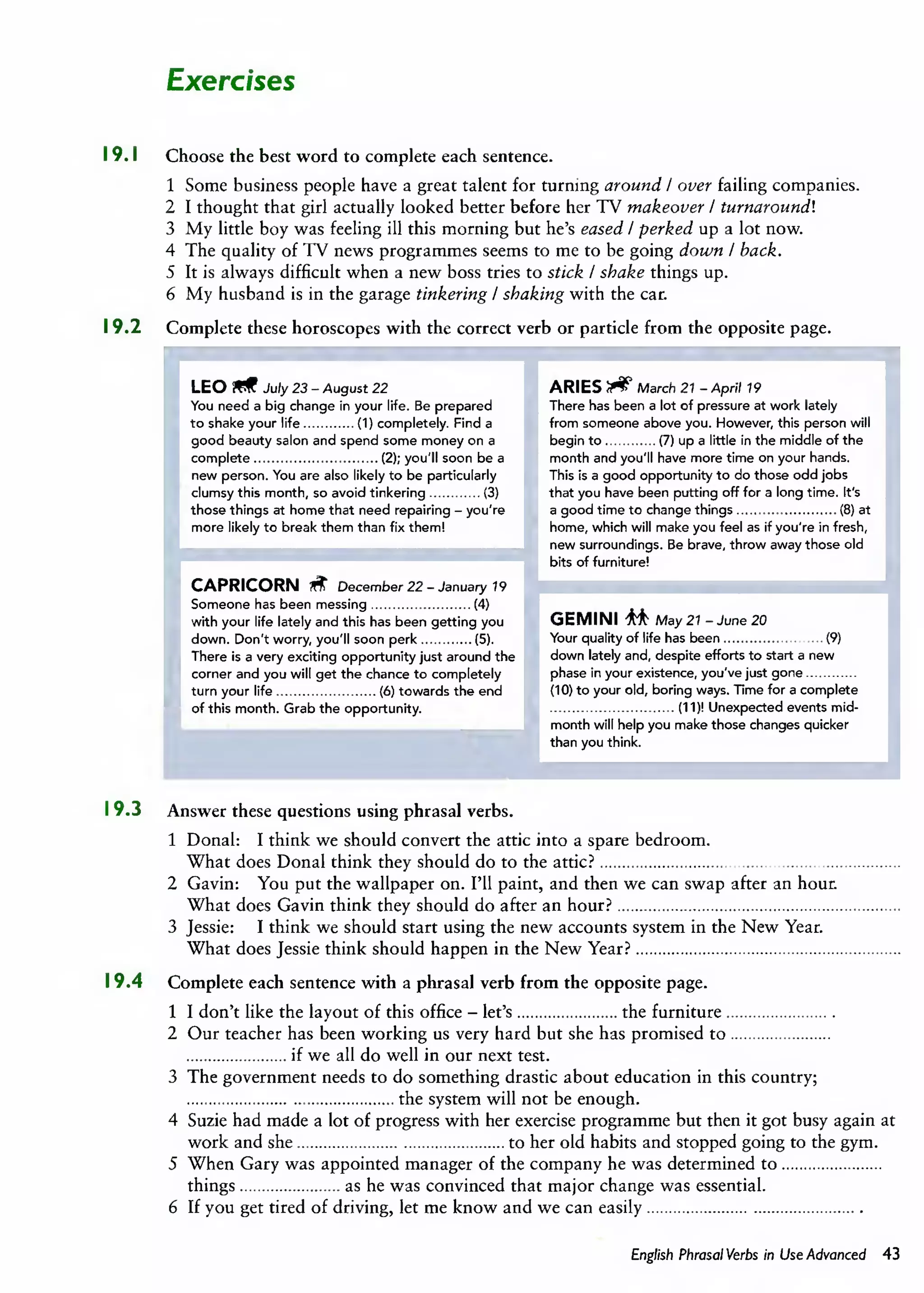 English phrasal verbs in use advanced | PDF