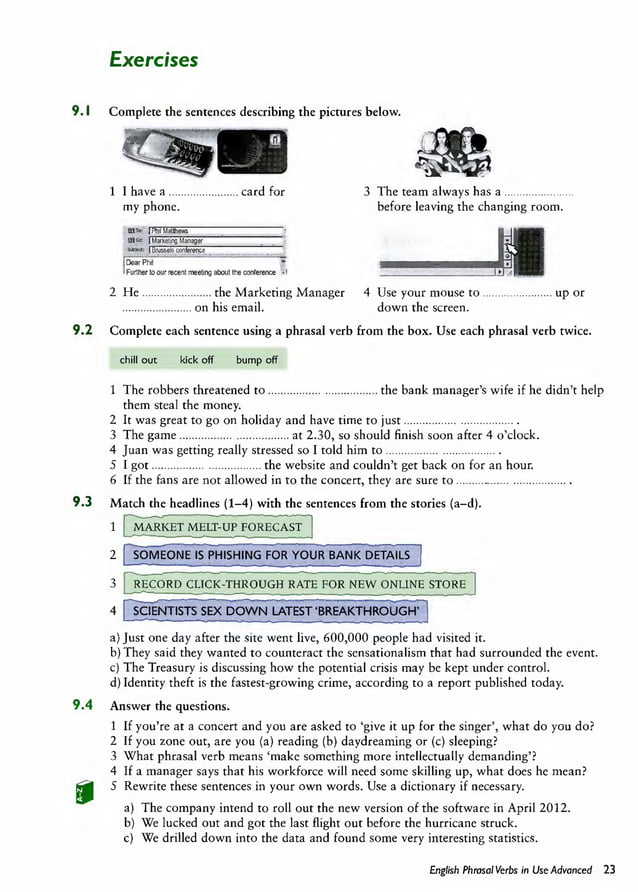 English phrasal verbs in use advanced | PDF