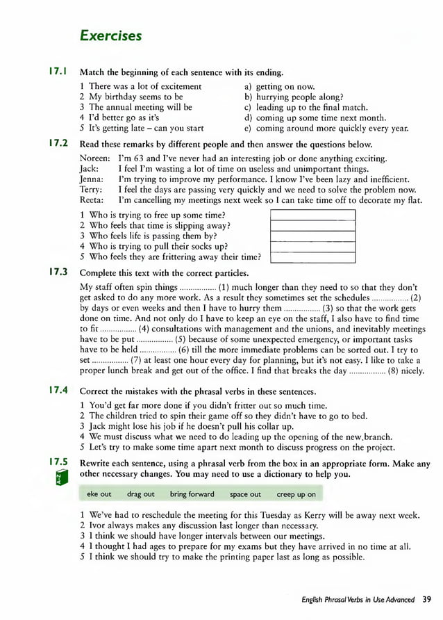 English phrasal verbs in use advanced | PDF