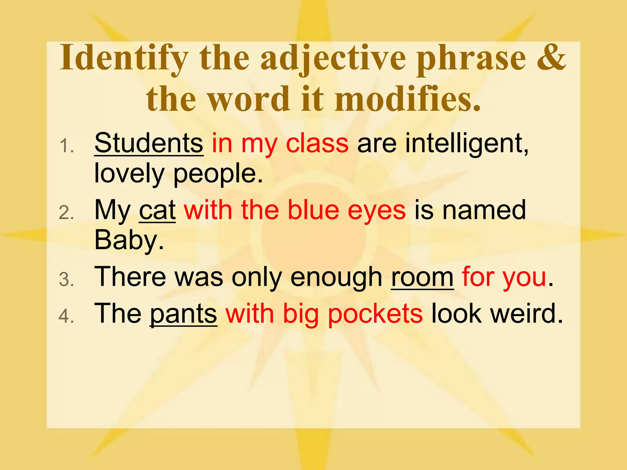 English phrase clause | PPT