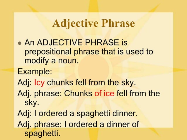 English phrase clause | PPT