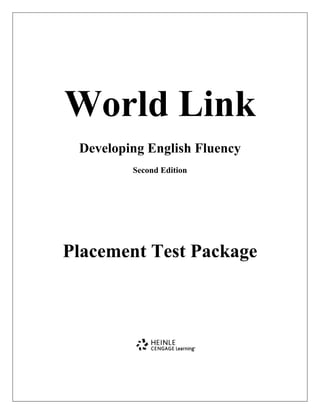 English placement test | PDF