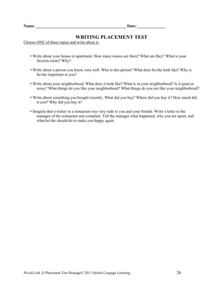 Writing Placement Test Odu | Writing Placement and Support – DTWNIR