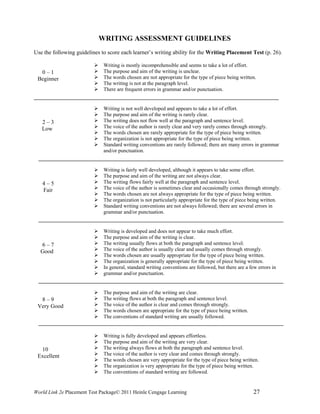 English placement test | PDF