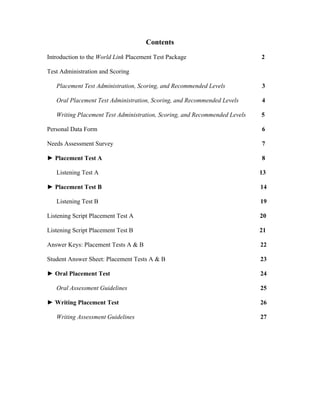 English placement test | PDF