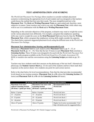 English placement test | PDF