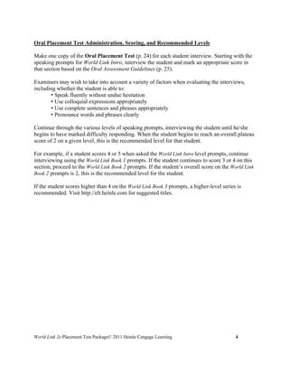 English placement test | PDF