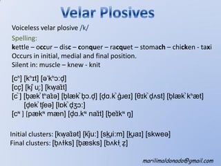 English plosives | PDF