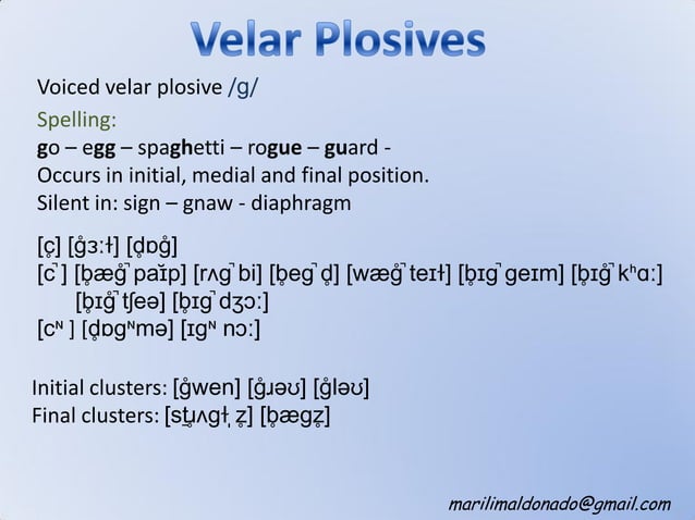 English plosives | PDF
