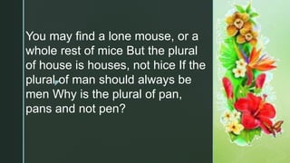 English Pluralization of Irregular nouns.pptx