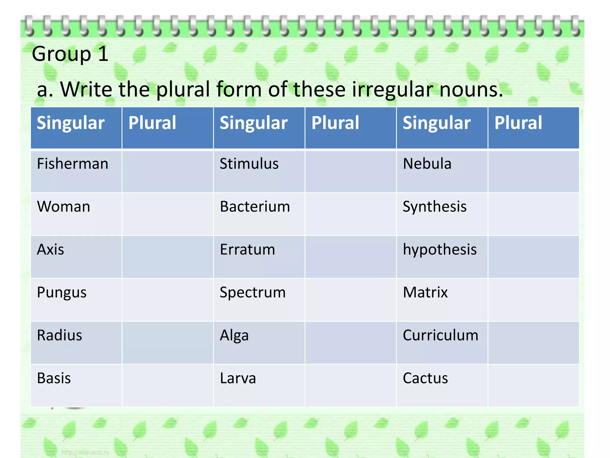 english pluralization of noun_Video Lesson.pptx