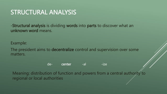 English Plus (Word Structural Analysis).pptx | Homework and Study ...