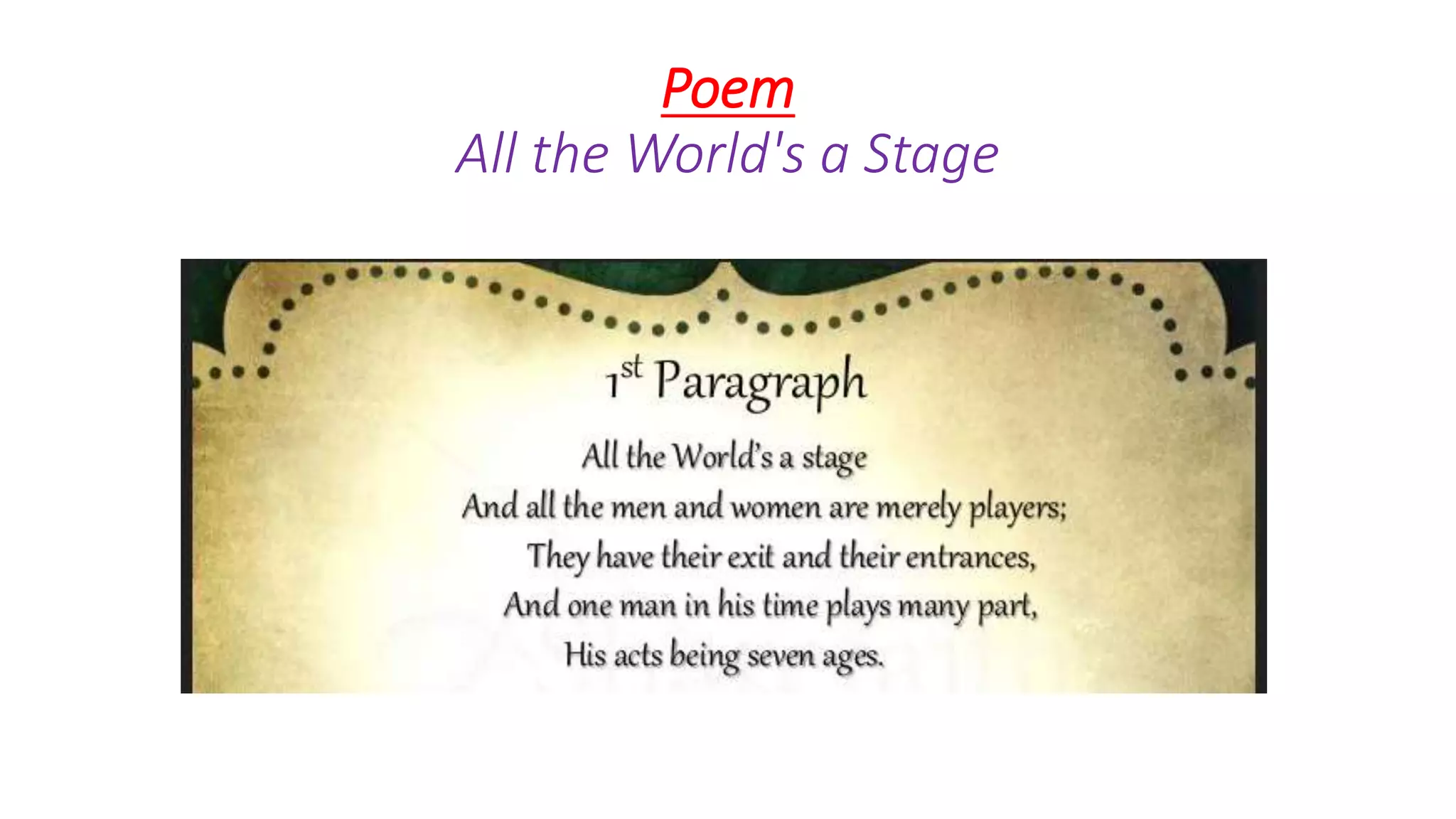 English poem recitation | PPTX