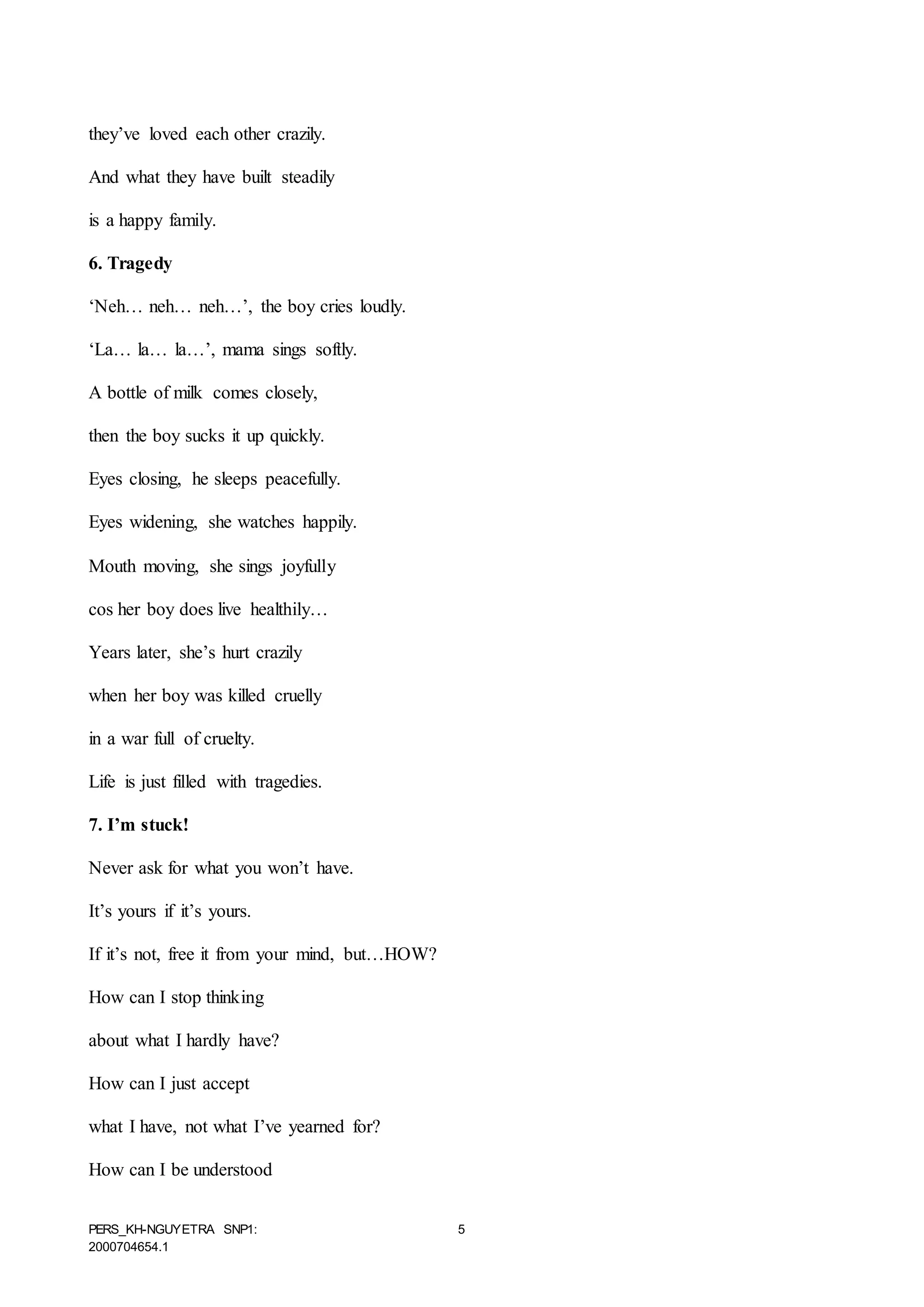 Improve Your Writing Skills with English Poems | PDF