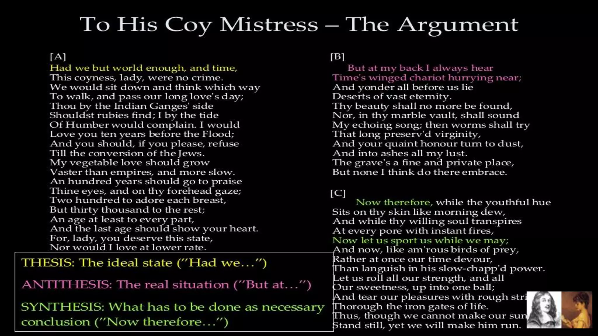 To His Coy Mistress | PPTX