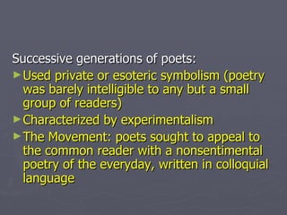 English poetry historical overview | PPT