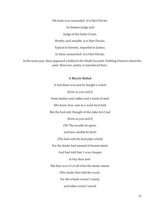 English poetry of sindh | DOCX