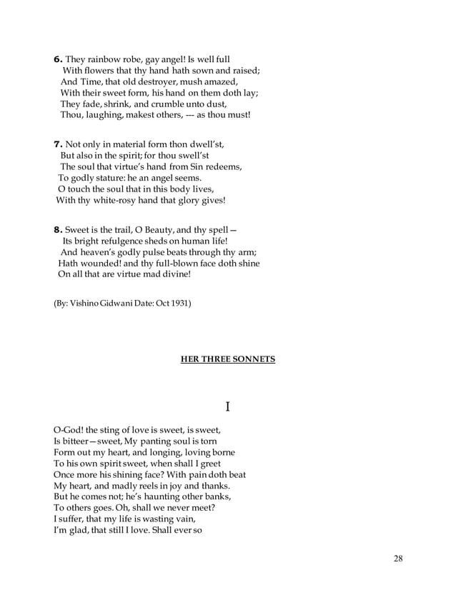 English poetry of sindh | DOCX