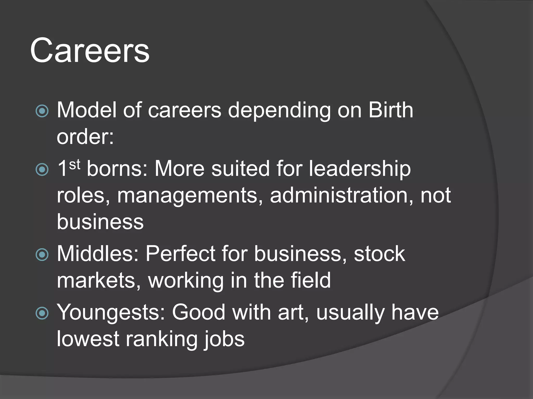 Birth Order Theory | PPTX