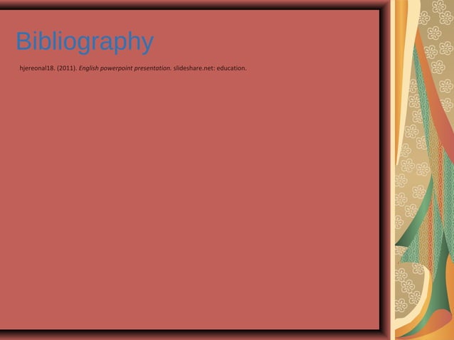 English powerpoint presentation | PPT