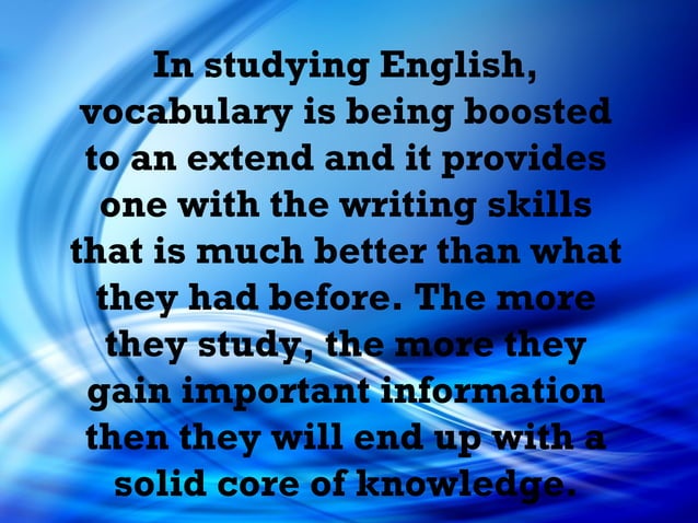 English powerpoint presentation | PPT