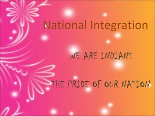 National Integration | PPT | Movies | Entertainment