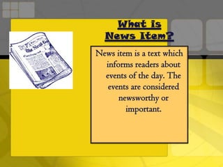 Narrative,Procedur,Descriptive,Recount,News Item | PPT