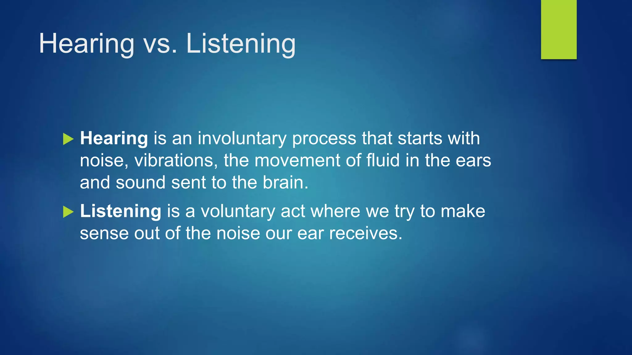 Listening ppt | PPTX