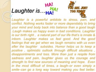 Laughter - The Best Medicine | PPTX
