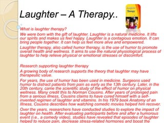 Laughter - The Best Medicine | PPTX