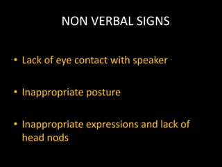 Presentation on listening effectively. | PPTX