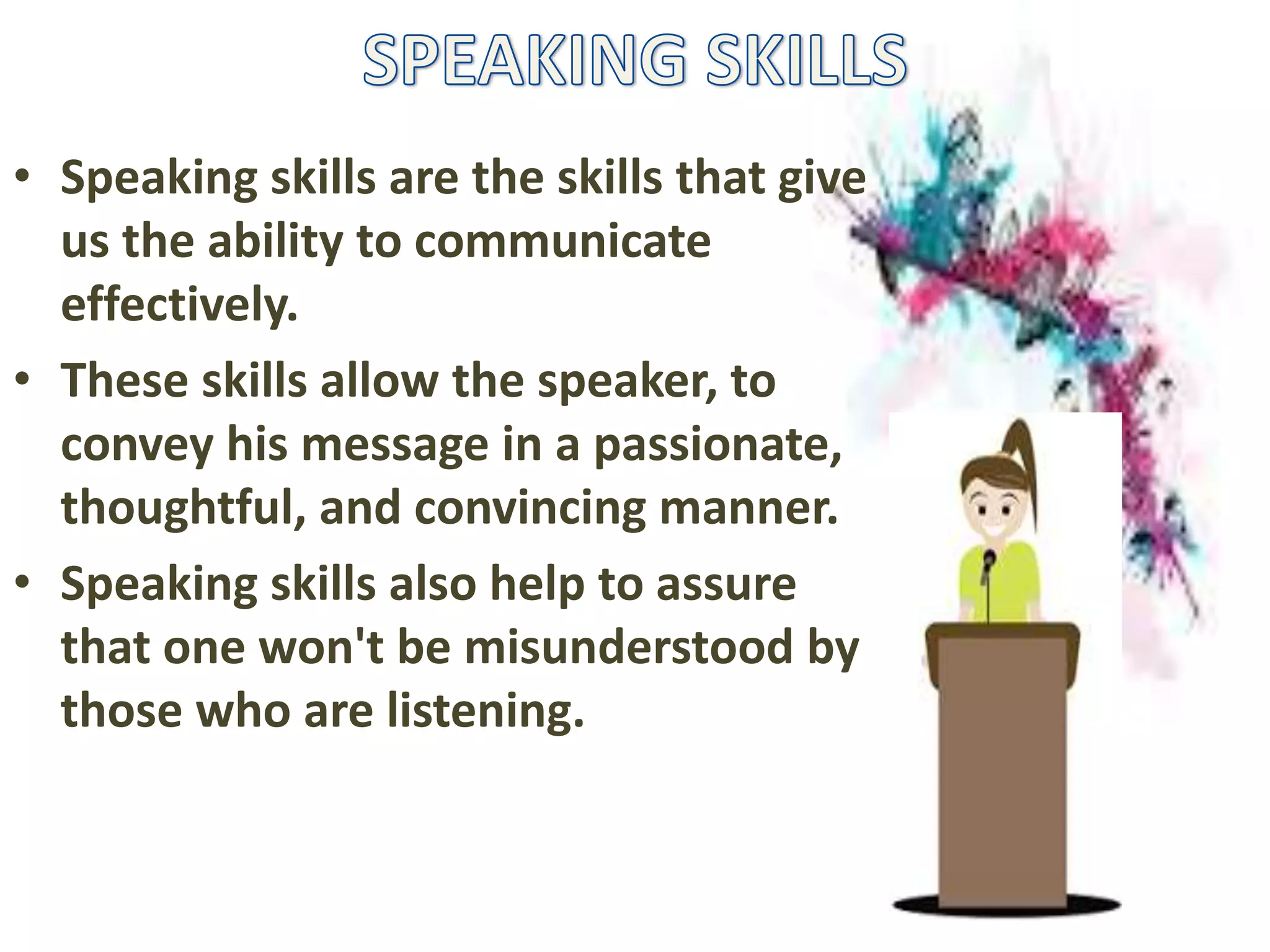 Speaking Skills | PPTX
